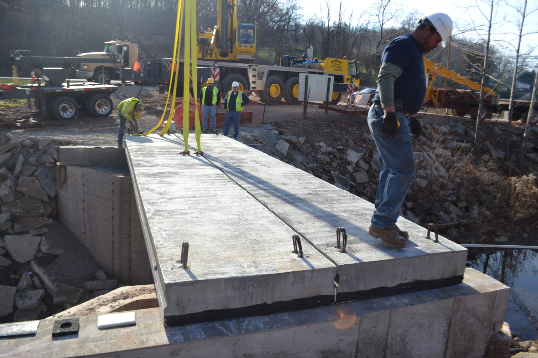 Broughton Trail bridge installed | News, Sports, Jobs - Marietta Times